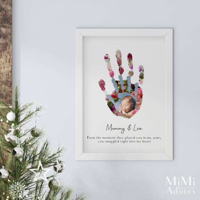 New Mum Gift - Mummy Baby Handprint From 1st Mother's Day Keepsake Hand ...
