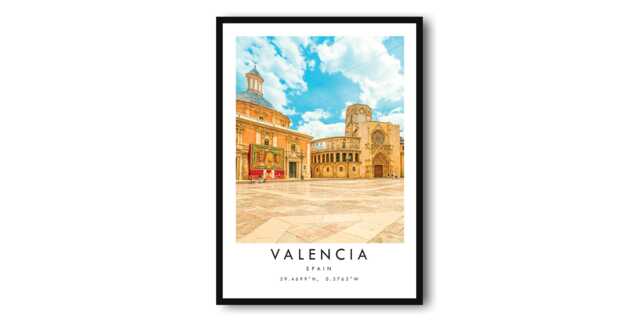 Valencia Spain Travel Print Gicl??e Fine Art Poster by Etsy | ufurnish.com