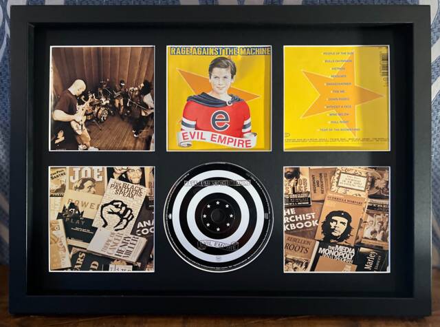 Rage Against The Machine - Evil Empire Cd Wall Display Frame Not ...