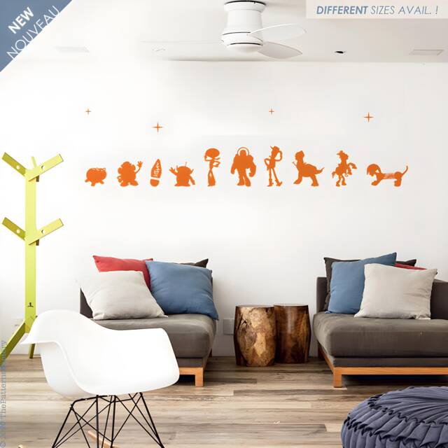Toy Story Inspired Hero Characters Wall Decal For Kids Room, Buzz ...