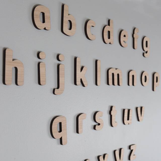 Alphabet Letters & Numbers Wall Decor - A-Z & 1-9 Abc Learning ...