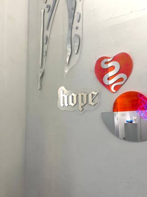 Hope Mirror - Nostalgic Patch Mirror, Text Vintage Y2K Wall Art ...