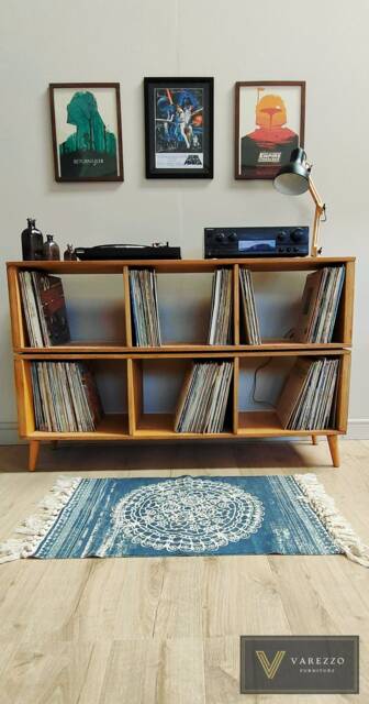 Record Player Table - Vinyl Storage Turntable Stand Varezzo Torino ...