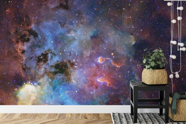 Nebula Galaxy Wallpaper Mural, Peel & Stick, Easy-Install by Etsy ...