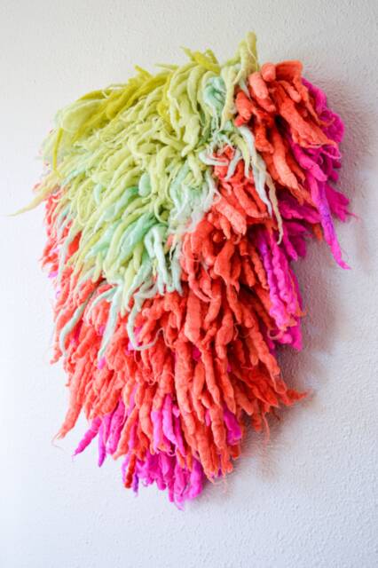 Textured Wall Art Neon Macrame Colorful Wall Art For Living Room Decor ...