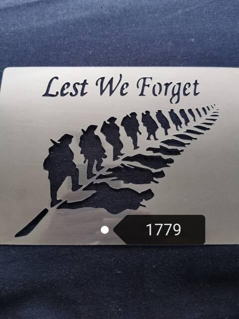 No1779, Lest We Forget Stencil, Flexible, Reusable, 125Mic, Wall, Home ...