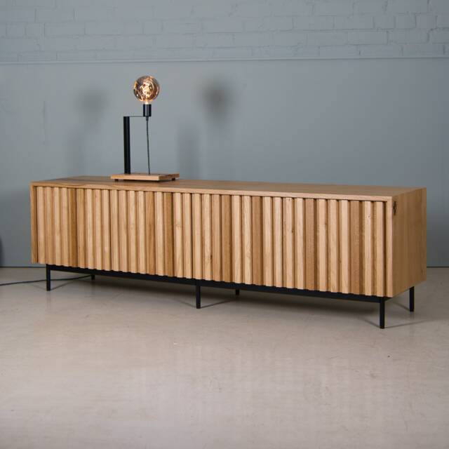 Fluted Oak Cabinet, Sideboard, Tv Stand, Media Unit - Koda by Etsy ...