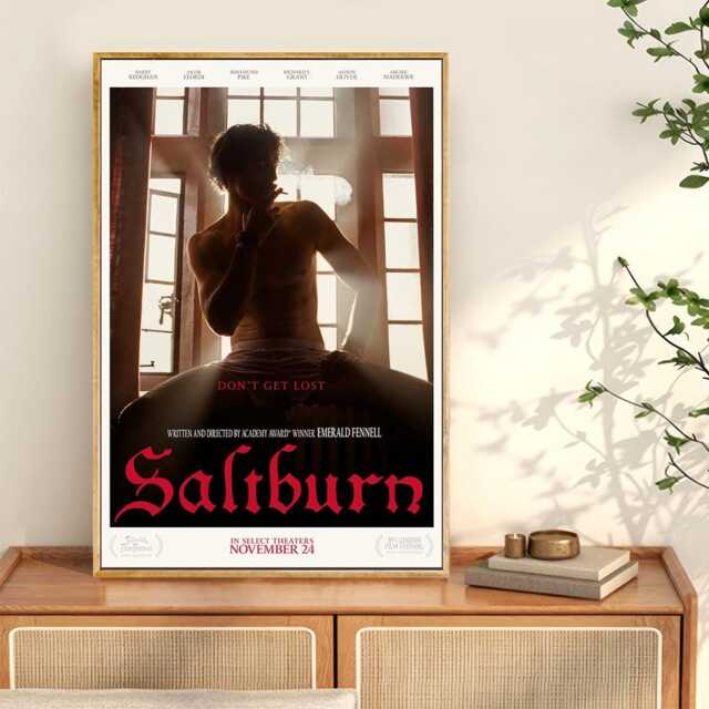 Saltburn Movie Poster, Movie Prints For Cinema Rooms, Wall Art Decor ...