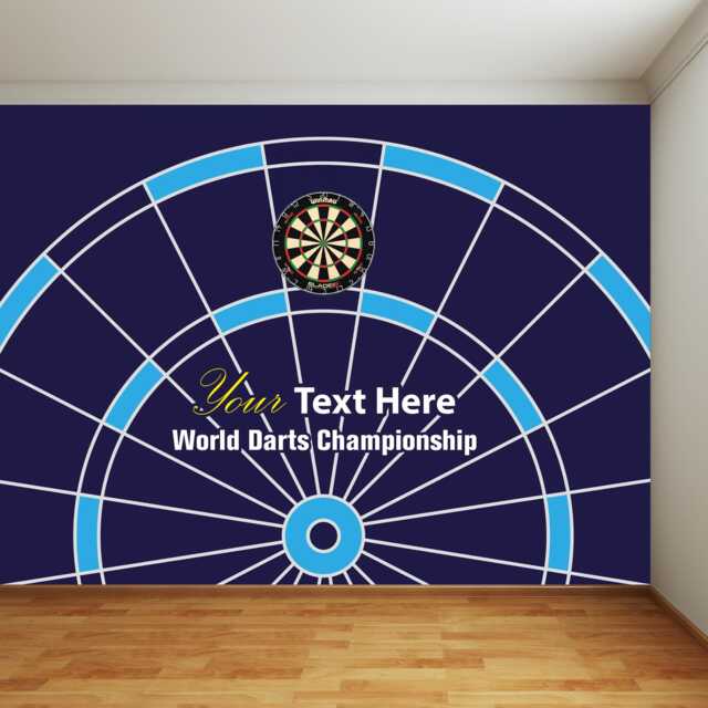 Darts Full Wall Mural - Personalised Name Art by Etsy | ufurnish.com