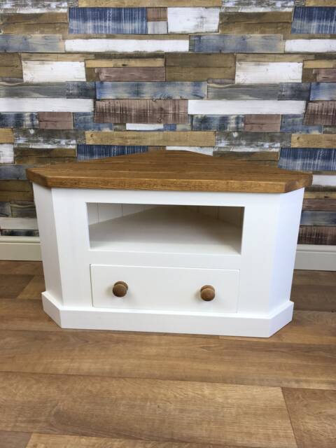 Handmade Corner Tv Unit Sustainably Sourced Timber, Farrow & Ball ...