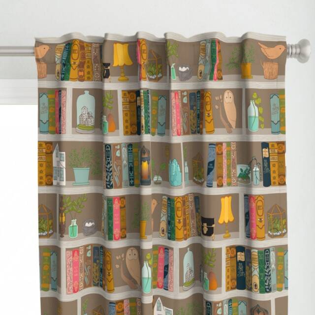 Library Curtain Panel - A Treasured By Ceciliamok Antique Books Cozy ...