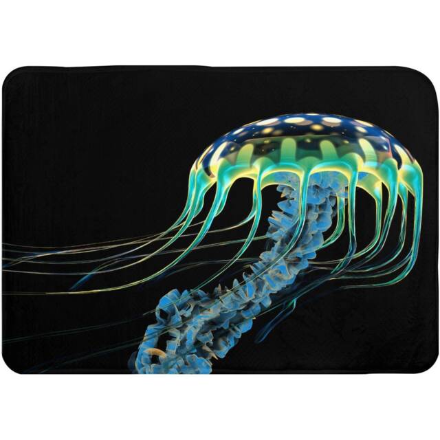 Green Glory Bath Mat, Nautical Theme Decor, Ocean Design, Sea Theme ...