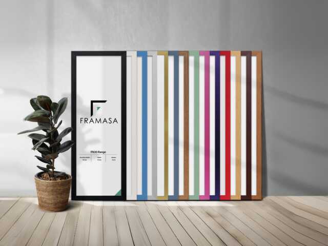 Panoramic Photo Frame, Walnut, Oak, Black, White Poster Frame 60x20 ...