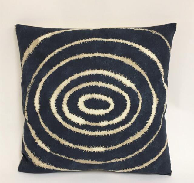 Scion - Sohni Indigo/Clay Neutral Tie Dye Cushion Cover Handmade Throw ...