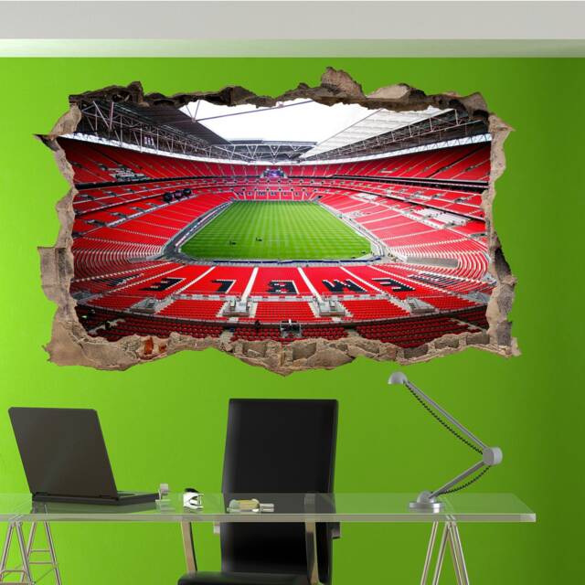 Football Stadium Wall Sticker Art Poster Decal Kids Room Office Nursery ...