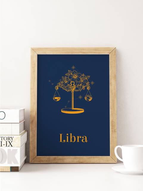 Choose Your Colours - Libra Birthday Zodiac Horoscope Wall Art ...