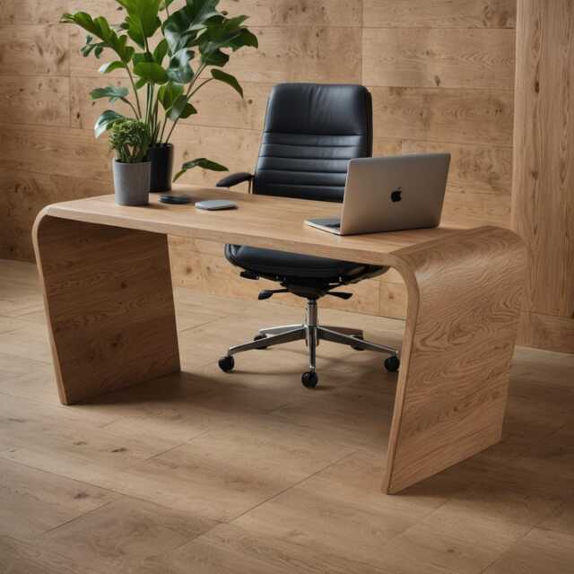Desk/Designer Office Desk Real Wood Natural Table Office Furniture Home ...