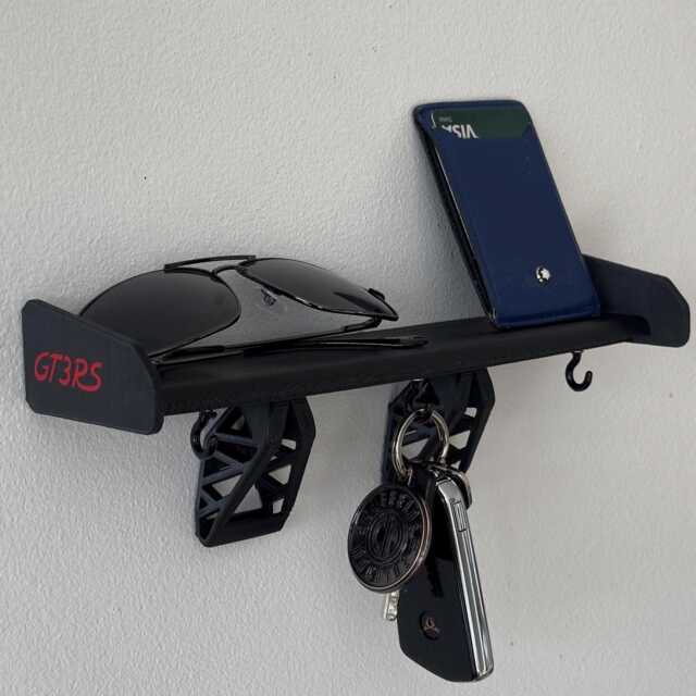 Gt3 Rs Spoiler Key Holder - Motorsport-Inspired Wall Mount For Car ...