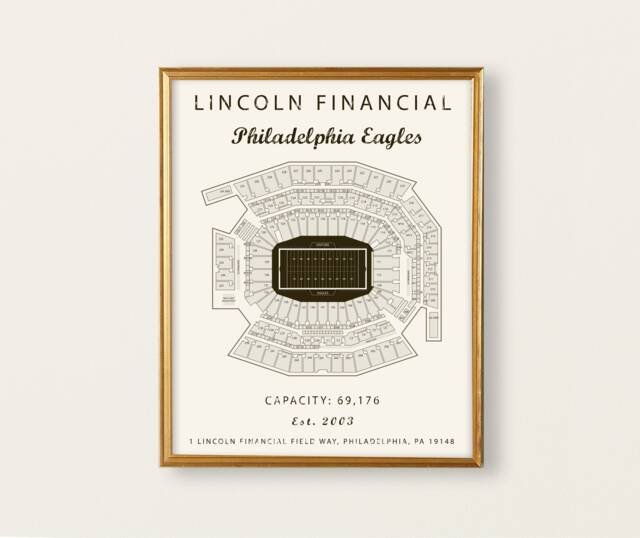 Philadelphia Eagles, Lincoln Financial Field Seating Chart, Art, Eagles ...