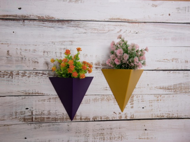 Triangular Wall Planter 3D Printed Indoor Vertical Garden by Etsy ...