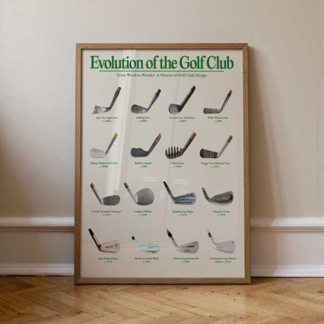 Evolution Of Golf Clubs Poster Game Room Decor, Gift by Etsy | ufurnish.com