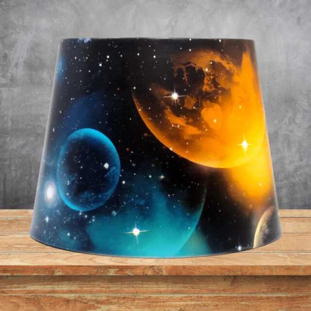 Space Lampshade Ceiling Light Shade Kids Boys Girls Planet Galaxy ...