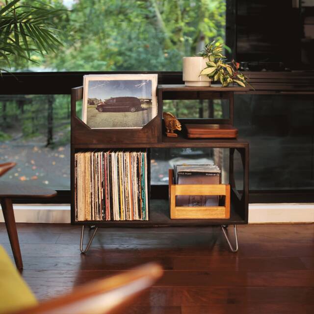 The Vinyl Storage End Table by Etsy | ufurnish.com