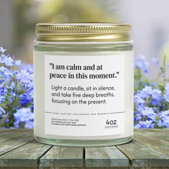 Aromatherapy Self-Care Candle, Natural Scented Gift For Relaxation ...