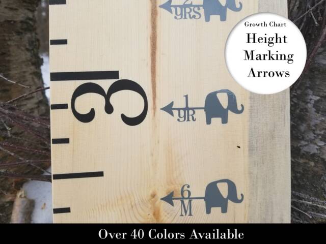 Elephant Height Markers For Growth Charts - Marking Arrows, - Chart ...