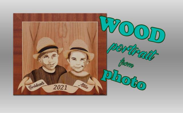 Custom Wood Marquetry Portrait Handmade Inlay Painting, Family Art by ...