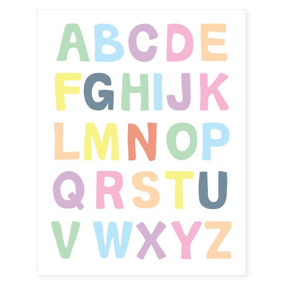 Abc Alphabet Wall Art 11x14 by Etsy | ufurnish.com