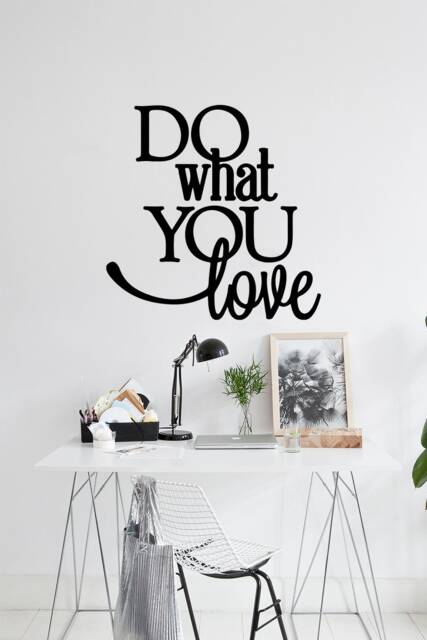 Do What You Love Wall Decal, Quote Decals, Office Quote Motivational ...