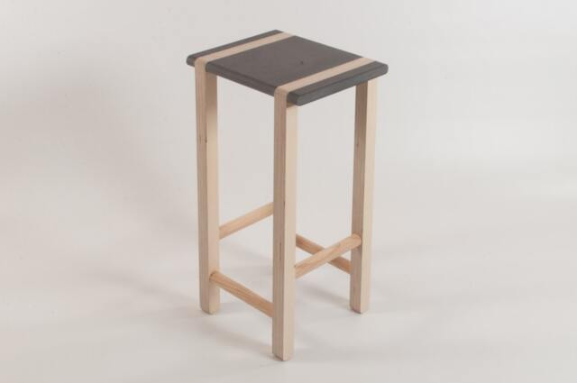 Serif Bar Stool - Kitchen Worktop Or Standing Desk Birch Plywood ...