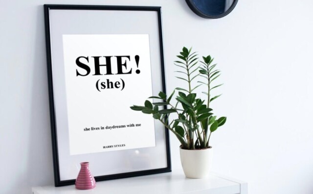 Harry Styles A4 Quote - Fine Line, Golden, She, Watermelon Sugar, Tpwk ...