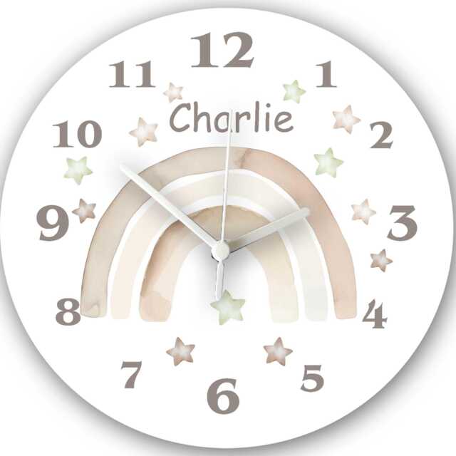 Personalized Girls Nursery Clock Custom Name, Silent Movement by Etsy ...
