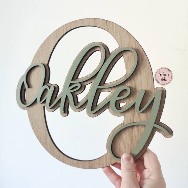 Personalised Oak Veneer Wall Letter Nursery Decor Name Sign by Etsy ...