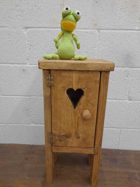 Handmade Bedside Table Side Nightstand Reclaimed Wood Scaffold Board ...