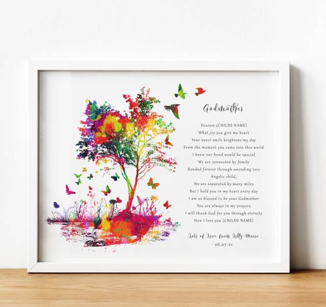 Personalised Godparent Gift, Godfather Gift From Godson, Godmother ...