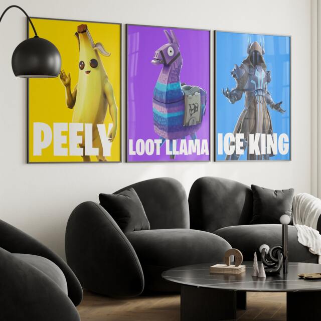 Gaming Prints, Poster, Wall Art, Characters, Watercolour, Gamer Gift ...