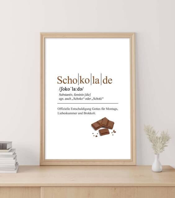 Art Print -Chocolate Definition - Original Kitchen Image by Etsy ...