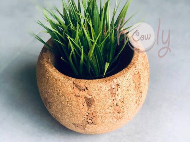 Eco Friendly Natural Cork Planter, Vase, Rustic Plant Pot, Free ...