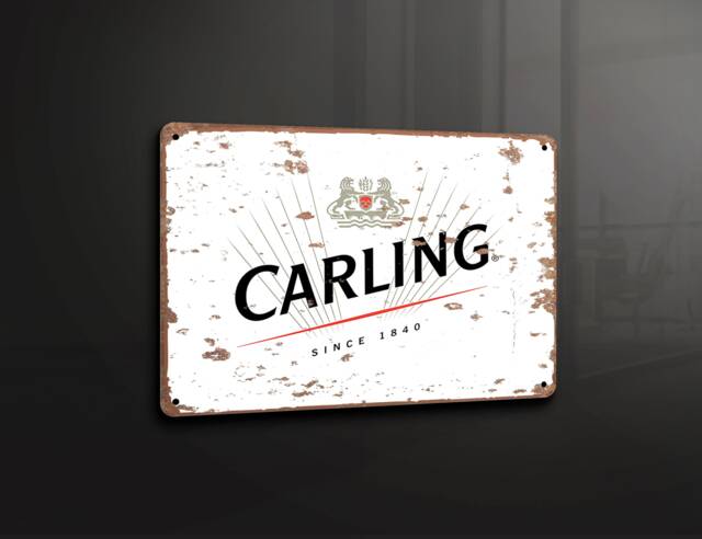 Carlin English Beer England Drink - Metal Sign Plaque Wall Art Decor Signage by Etsy | ufurnish.com