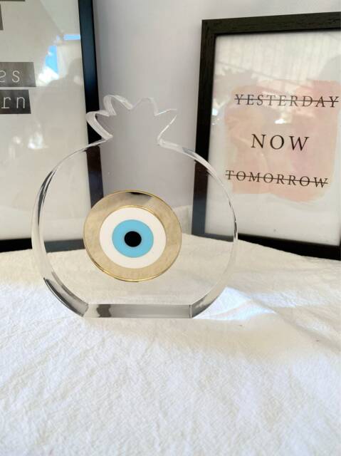 Big Evil Eye Ornament - Large Plexiglass Wall Hanging Handmade Home ...