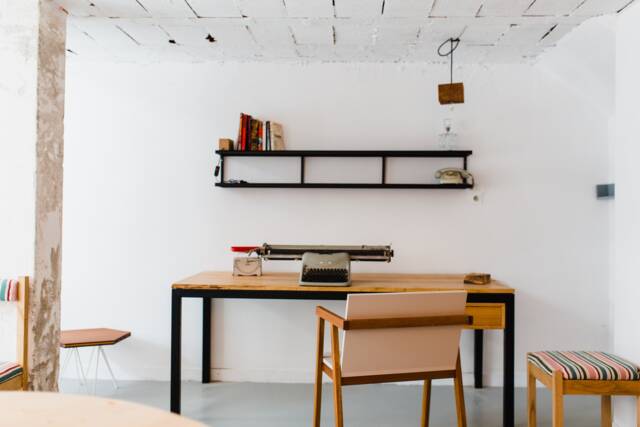 Modern Chestnut Desk Handmade Aesthetic Flisat Table For Home Office Or ...