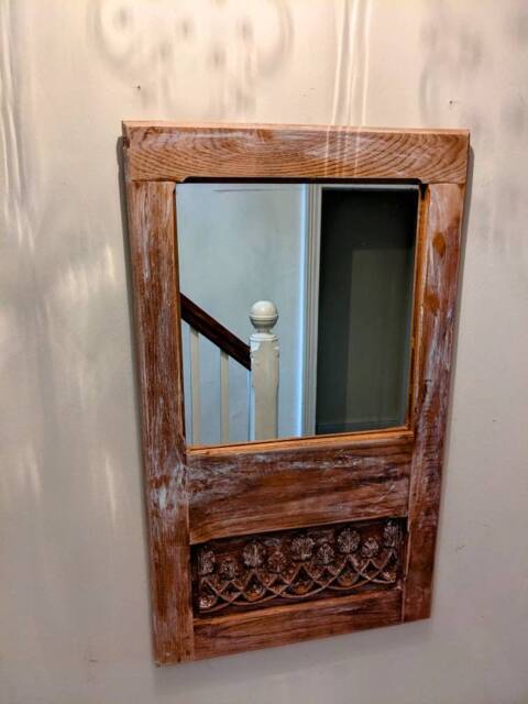 Antique Oak Wainscoting Mirror by Etsy | ufurnish.com