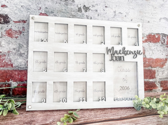 School Years Photo Picture Frame - Small Size Mini Wallets Wall Art by ...