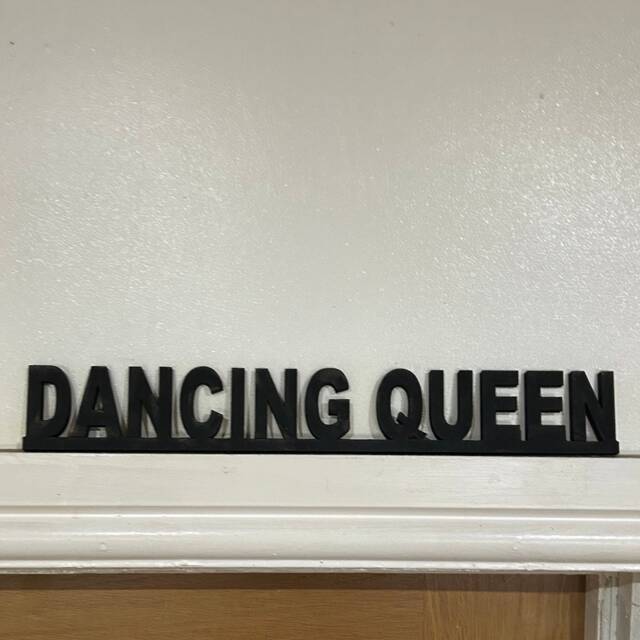 Dancing Queen Acrylic Door Sign. Door Topper Gift Abba & Mamma Mia Fans ...