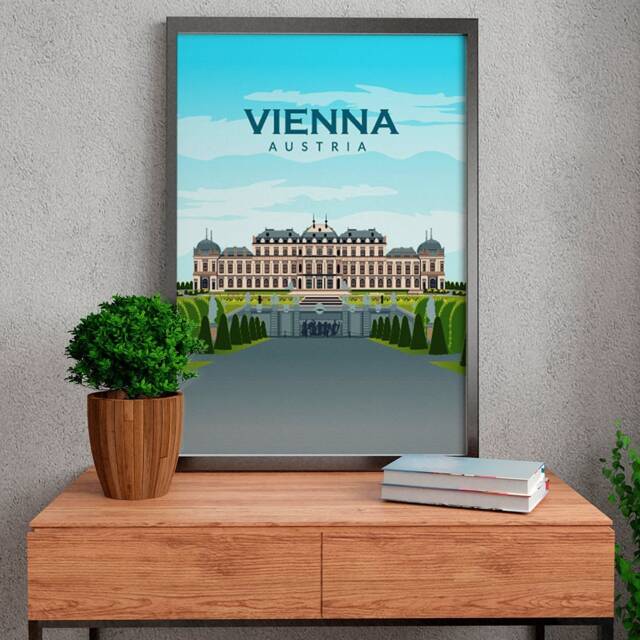 Vienna Poster. Printed in High Quality Paper. Traveller Poster by Etsy ...