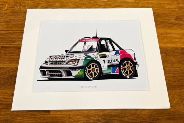 Legacy Rs Rally Car Cartoon Style Drawing by Etsy | ufurnish.com