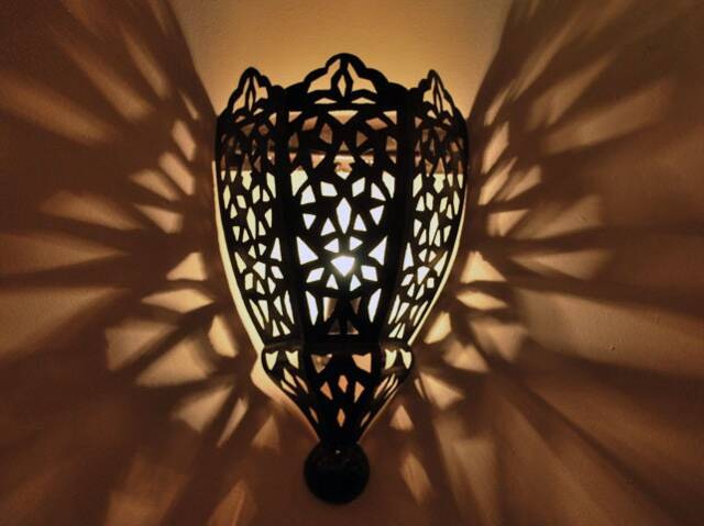 Oriental Wall Lamp From Morocco Mediterranean Moroccan Light Sconce Lampshade Taji H37cm by Etsy ...